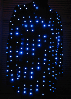 Suit Jacket with 500 Blue LEDs - Enlighted Designs